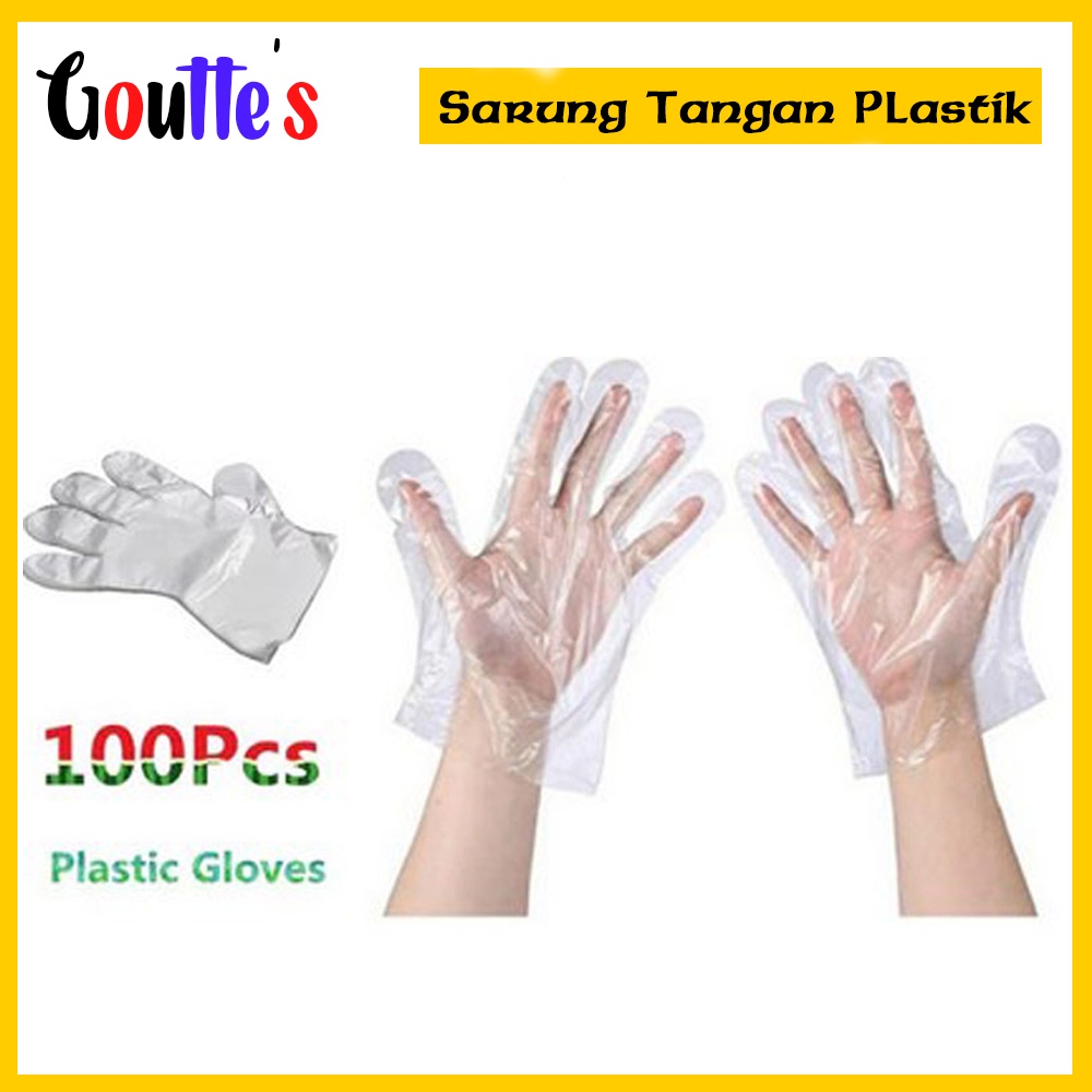 Jual Disposable Gloves Isi 100 Per 1 Pack Sarung Tangan Plastik Sekali Pakai | Shopee Indonesia