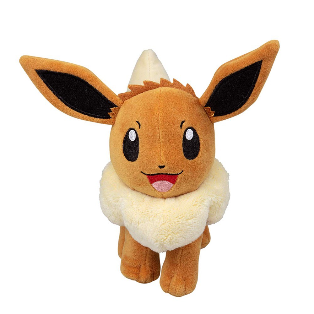 Jual Cartoon New Official Smile standing Eevee 23cm Plush Sandbag Doll ...