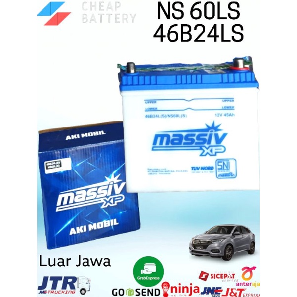 Jual Aki mobil honda hrv, crv,accord ns60ls massiv xp accu basah ...