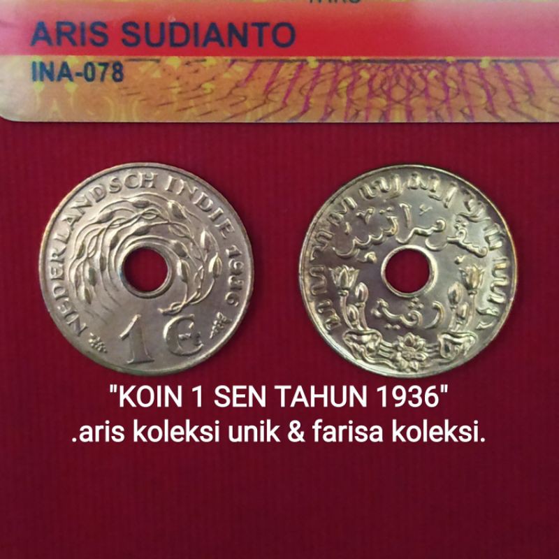 Jual uang koin kuno satu sen tahun 1936 langka - cocok untuk mahar nikah dan koleksi. | Shopee ...