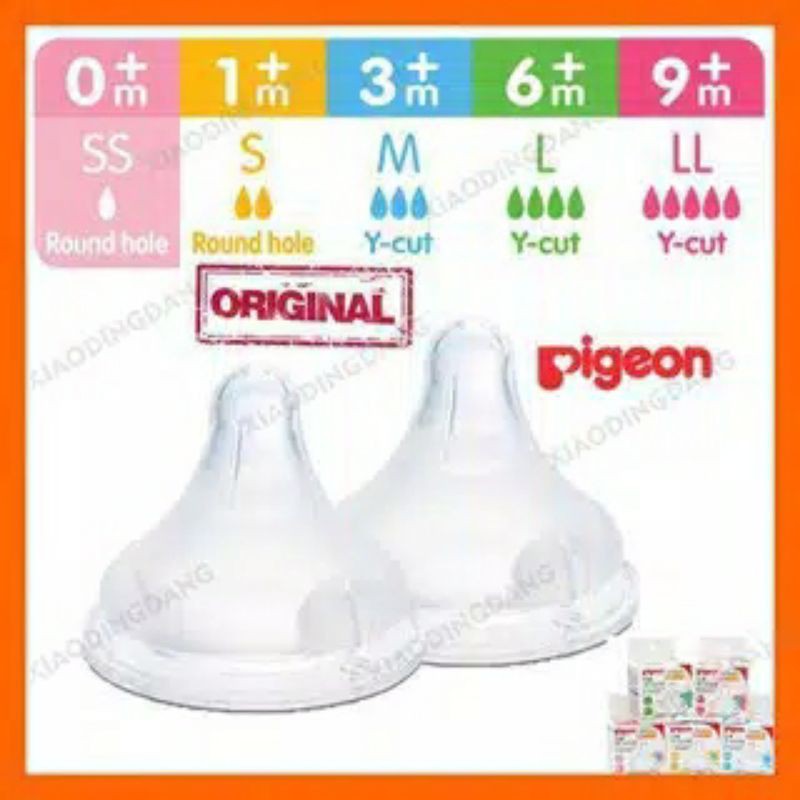 Jual Dot nipple original pigeon peristaltic peristaltik plus soft touch softtouch wide neck ...