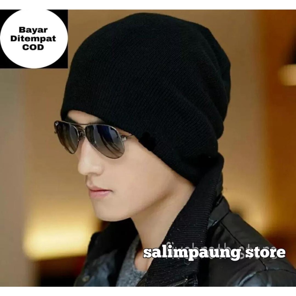Jual kupluk beanies pria dan wanita rajut polos / kupluk distro ...