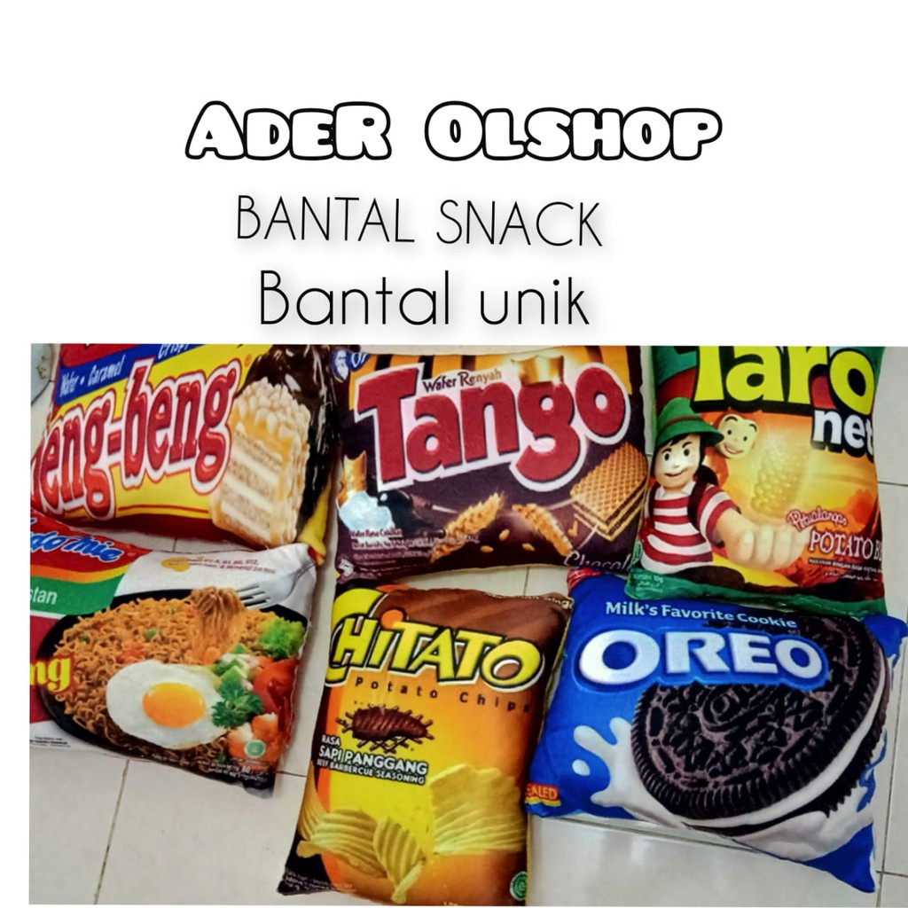 Jual BANTAL SNACK UKURAN 35X28 CM/ BANTAL SOFA/ BANTAL UNIK ByADER ...