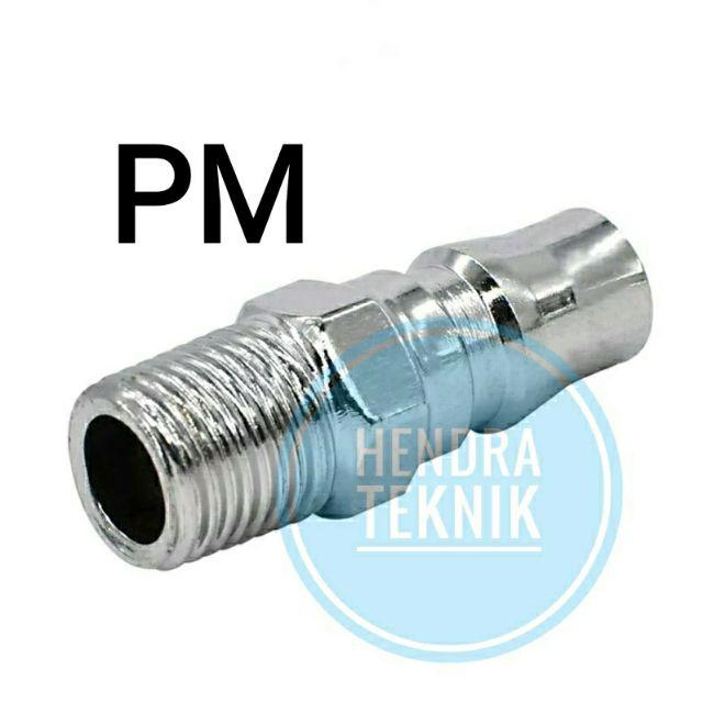 Jual COUPLER MALE 1/4" KOPLER QUICK COUPLING SAMBUNGAN ANGIN KOMPRESOR ...