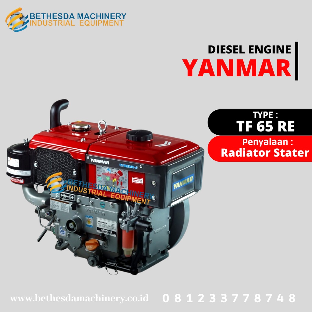 Jual Mesin Diesel Motor Penggerak 6.5 Hp Yanmar TF65RE Stater | Shopee Indonesia