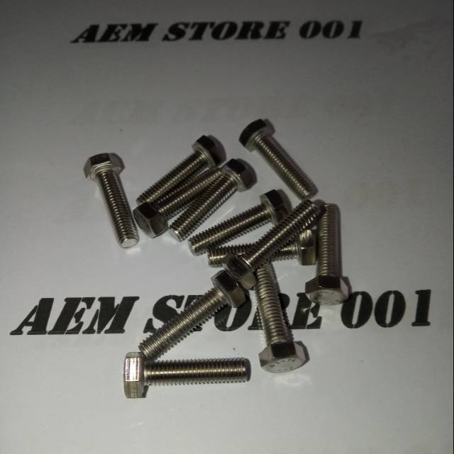 Jual Baut hex M5 x 20 (2cm) stainless 304 | Shopee Indonesia
