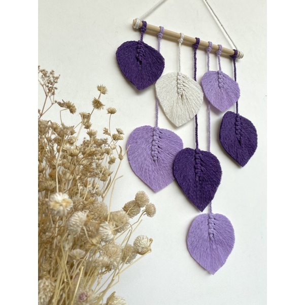 Jual MACRAME DAUN LEAF LUCU BISA CUSTOM WARNA SURABAYA | Shopee Indonesia