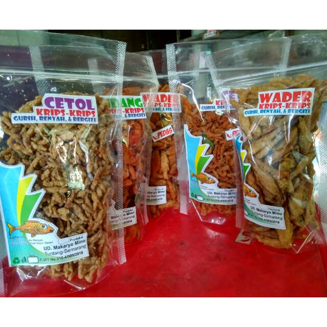 Jual Kripik ikan cetol wader udang 500gr lebih murah | Shopee Indonesia