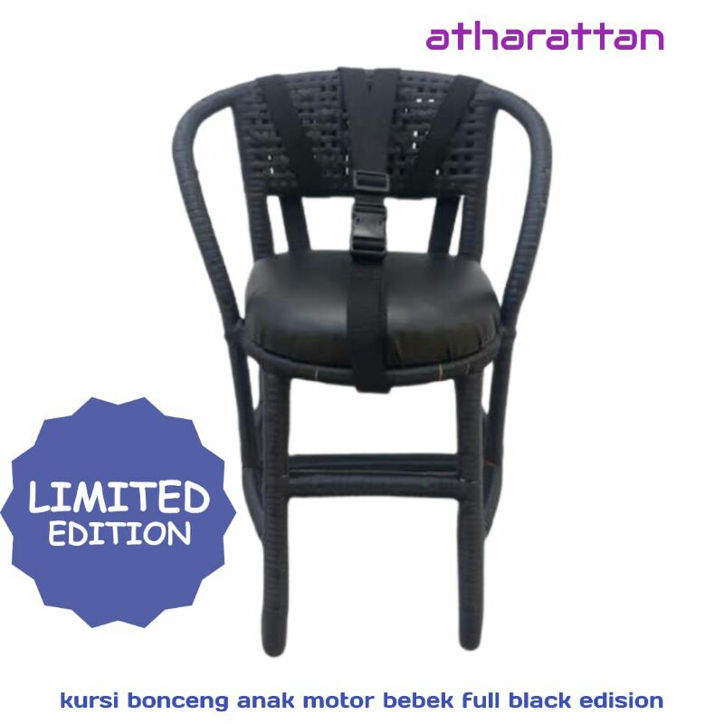 Jual Baangku bonceng motor BEBEK edisi full black series FREE bantal ...