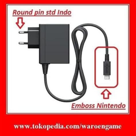 Jual Nintendo Switch Asia Ac Adapter 220V 2.6A Adaptor 2 Pin Original ...