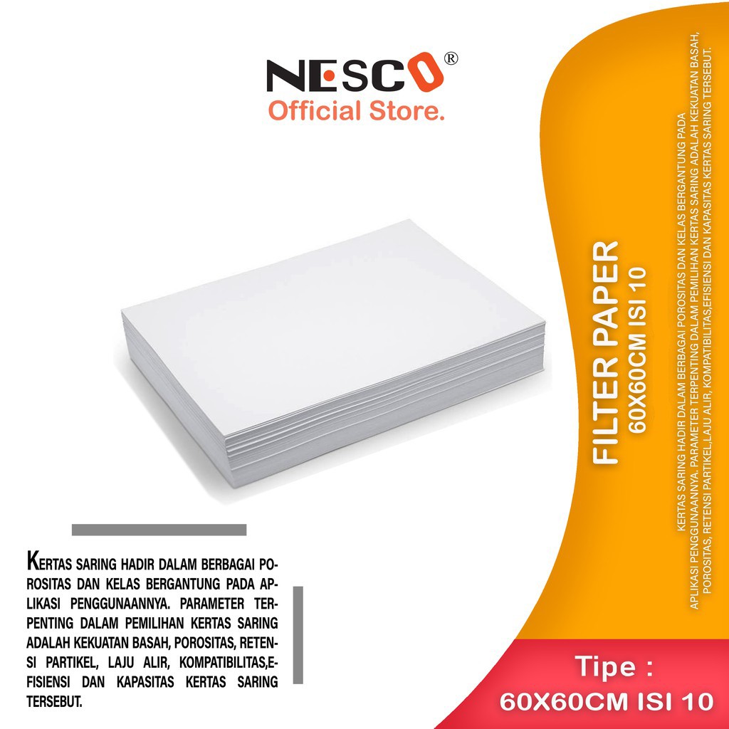Jual Filter Paper 60x60 cm, 100lembar, FM, BEST SELLER | Shopee Indonesia