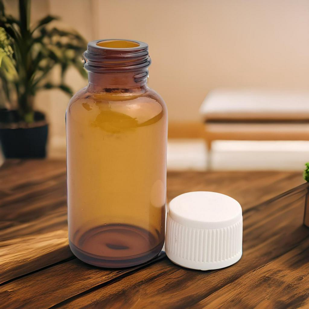 Jual Botol Kaca Amber Coklat 18 ml Tutup Filler Putih Essential Oil ...