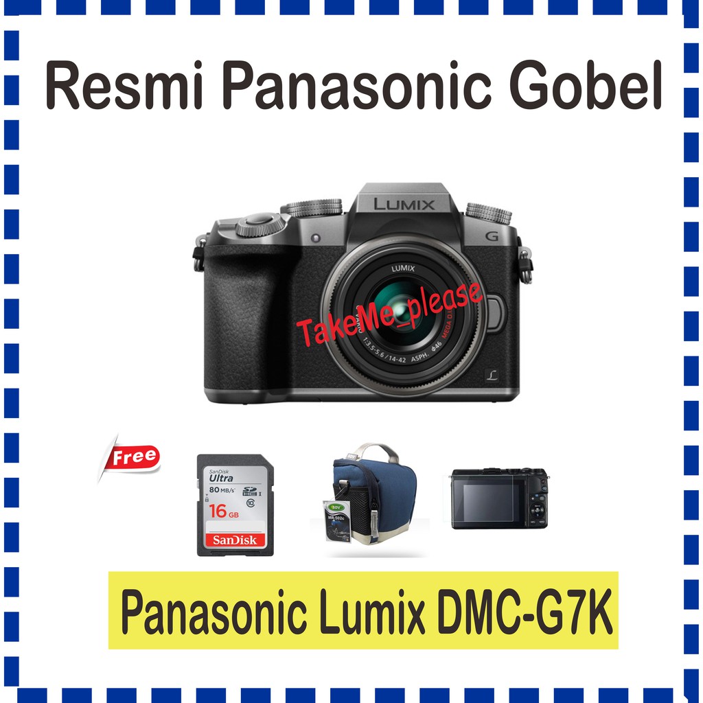Jual Panasonic DC-G7K / G7 Kit 14-42 mm Silver paket | Shopee Indonesia