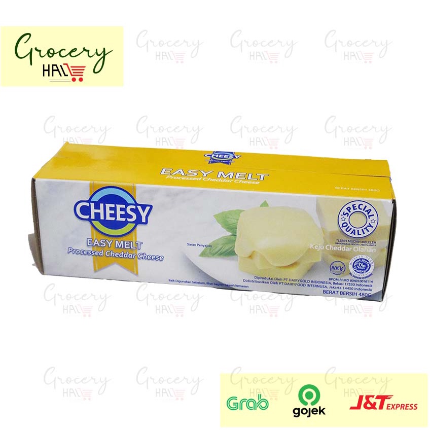 Jual CHEESY EASYMELT CHEDDAR CHEESE / EASY MELT 480 GRAM ( CHEESE ...