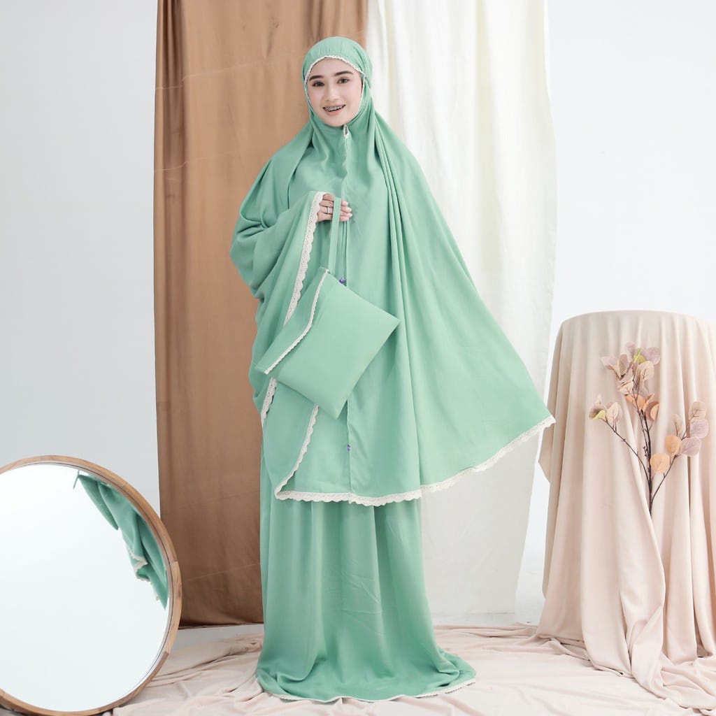 Jual Mukena Amplop Dewasa / Mukena Travel Dewasa / Mukena Renda ...