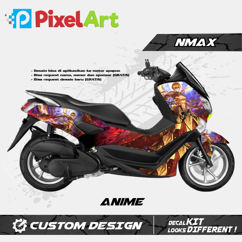 Jual STICKER DECAL MOTOR YAMAHA NMAX STIKER ANIME ANTI AIR TAHAN PANAS ...