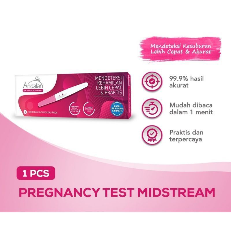Jual Andalan Pregnancy Test Midstream Compact /Testpack Uji Kehamilan ...