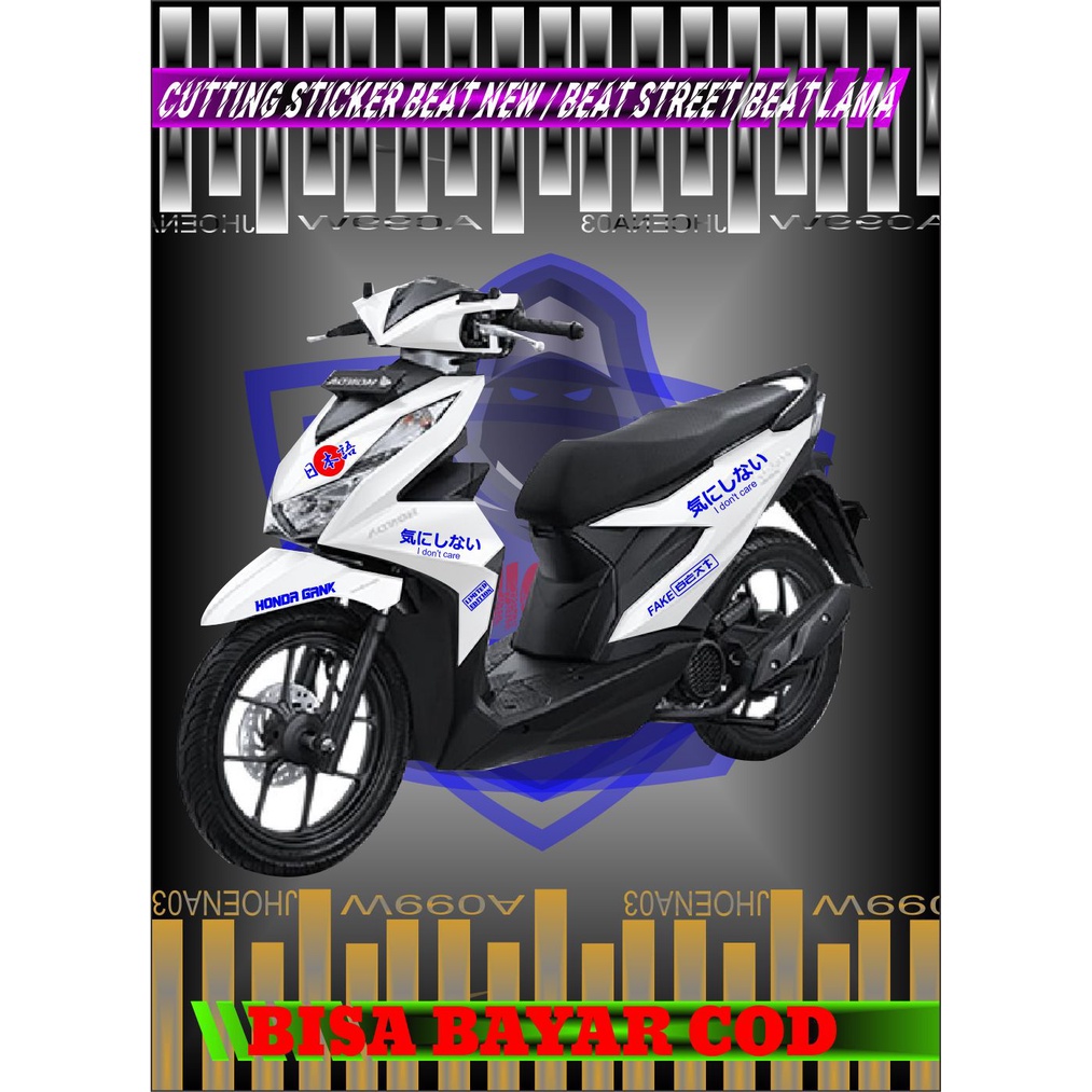 Jual cutting sticker beat (i don't care) | Shopee Indonesia