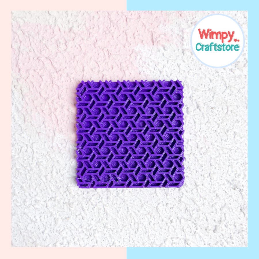 Jual Embossing Stamp Cetakan Texture Motif Fondant Cetakan Clay Anyaman ...