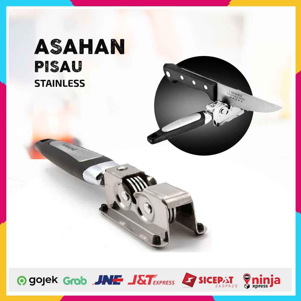 Jual Asahan Pisau SURMENE Stainless Serbaguna Knife Grinder Sharpener | Shopee Indonesia