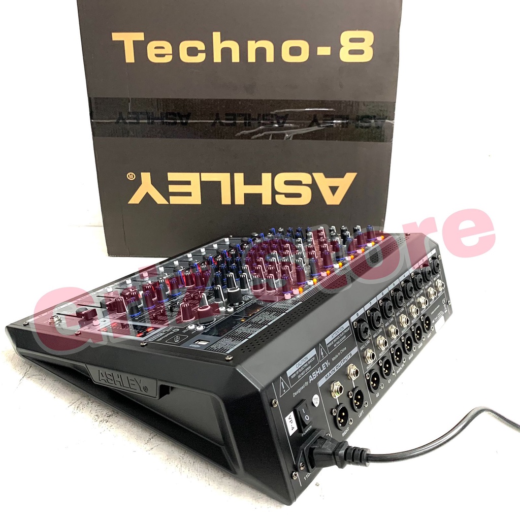 Jual MIXER AUDIO ASHLEY TECHNO8 / TECHNO 8 8CHANNEL ( USB-ORIGINAL ...