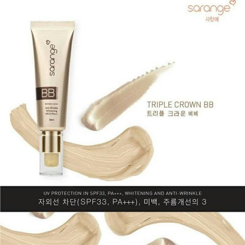 Jual PROMO Exp April 2023 Sarange BB Triple Crown BB 50ml | Shopee Indonesia