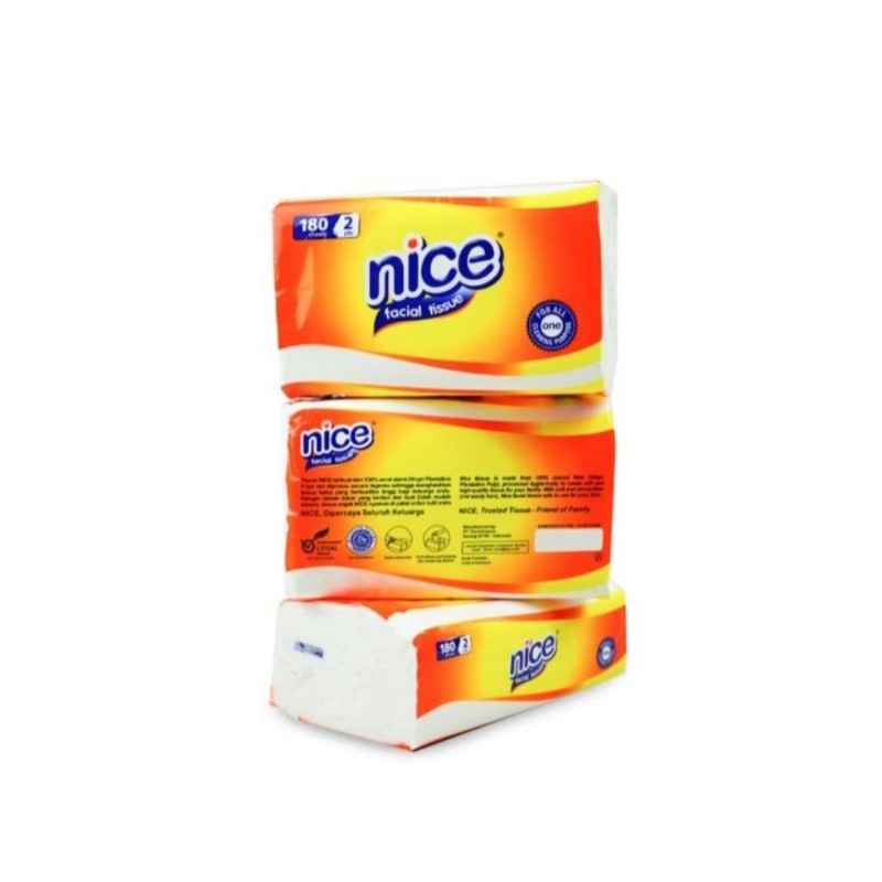 Jual Facial Tissue Nice 1 Pak x 180 Sheets | Shopee Indonesia