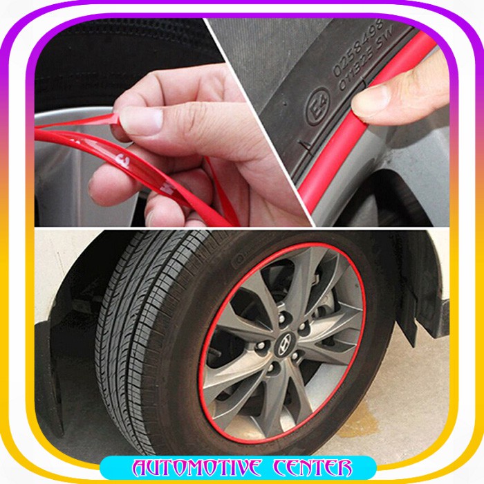 Jual KARET LIST VELG MOBIL PELINDUNG VELG MOBIL RIM PROTECTOR 8 M FULL ...