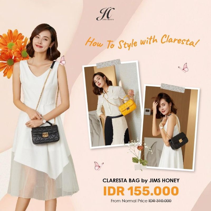 Jual Claresta Bag Original 100% by Jimshoney (free box exclusive ...