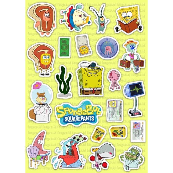 Jual Spongebob Squarepants Sticker Pack by Fasyca | Sticker Spongebob ...