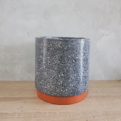 Jual Pot Tanaman Silinder Warna Abu-abu Aesthetic Estetik Terracotta ...