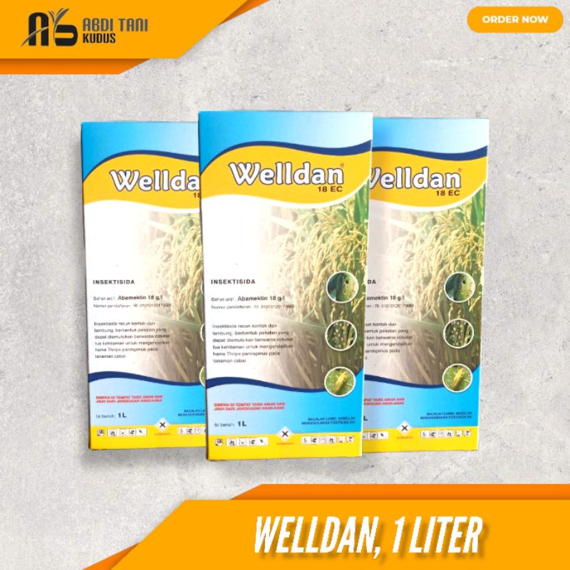 Jual INSEKTISIDA WELLDAN 18 EC 1 Liter PENGENDALI THRIPS ABAMEKTIN 18 ...