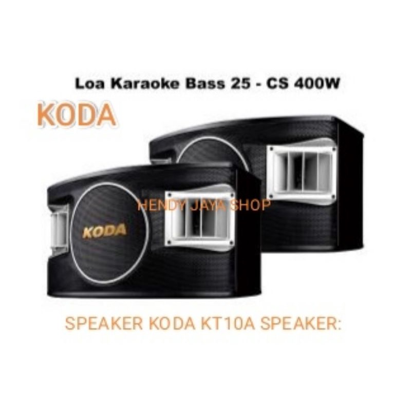 Jual SPEAKER PROFESIONAL KODA KT-10A SYSTEM KARAOKE ORIGINAL | Shopee ...