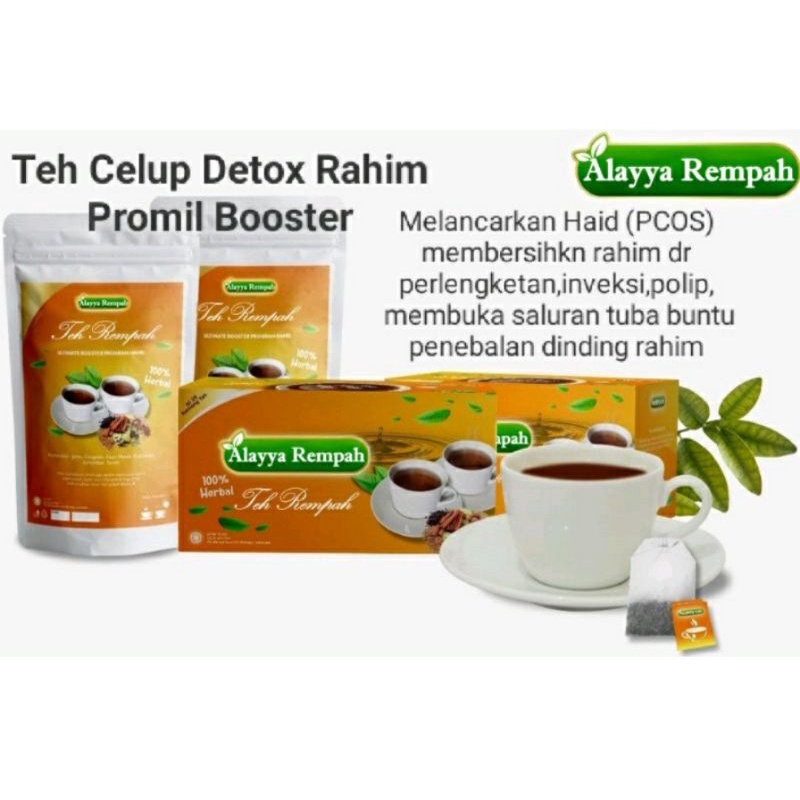 Jual Teh rempah Detox alayya (promil) 1pack isi 20pc herbal | Shopee ...