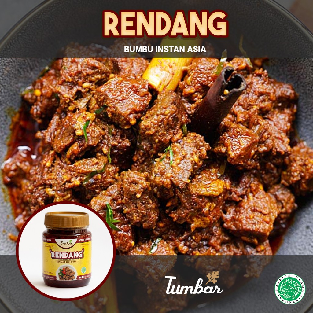 Jual Bumbu Instan Tumbar - Rendang ( Indonesian Beef Rendang Instant ...