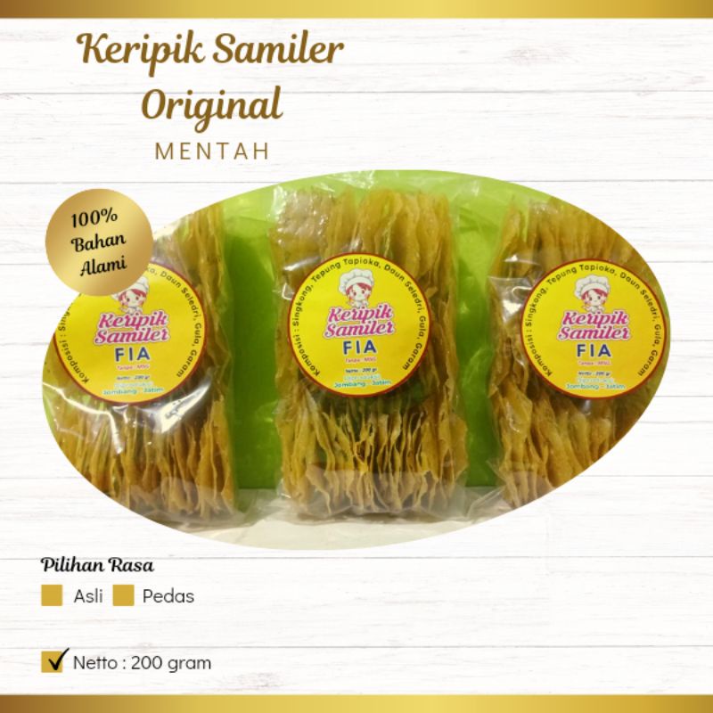 Jual Keripik Samiler/Sermier/Sermiyer ORIGINAL mentah Tanpa MSG by ...