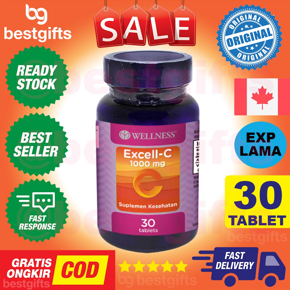 Jual WELLNESS EXCELL C 1000 MG EXCEL VITAMIN C 1000MG ANTIOKSIDAN DAYA ...