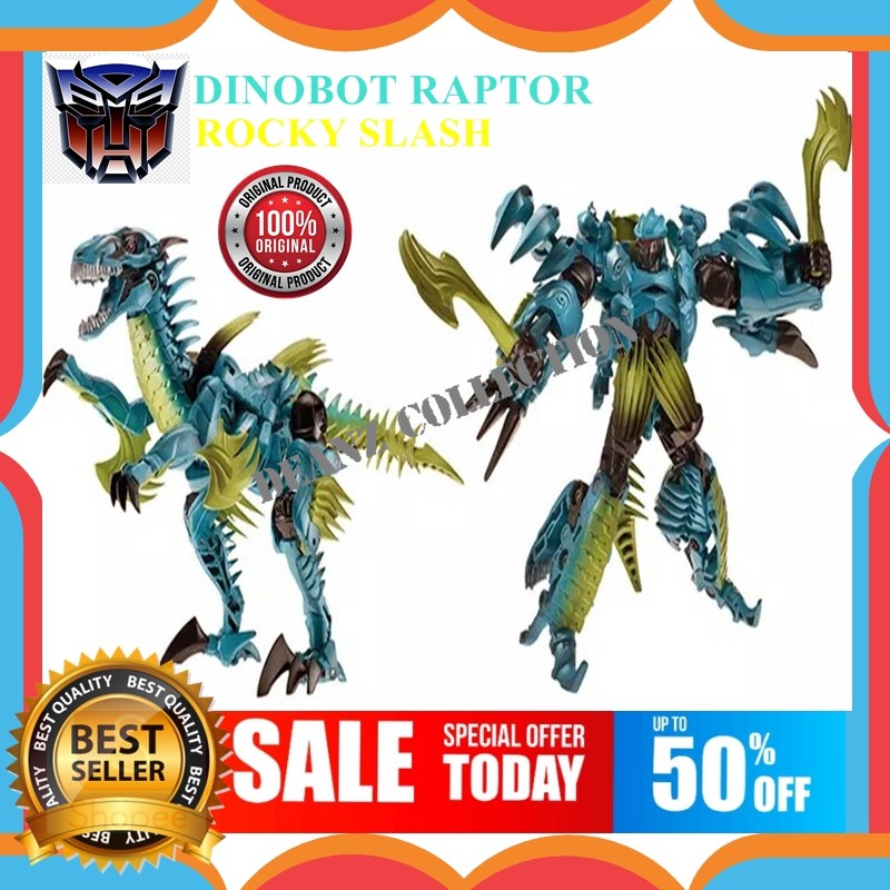 Jual Promo Sale Transformer Rocky Slash AoE Velociraptor Rocky Slash ...
