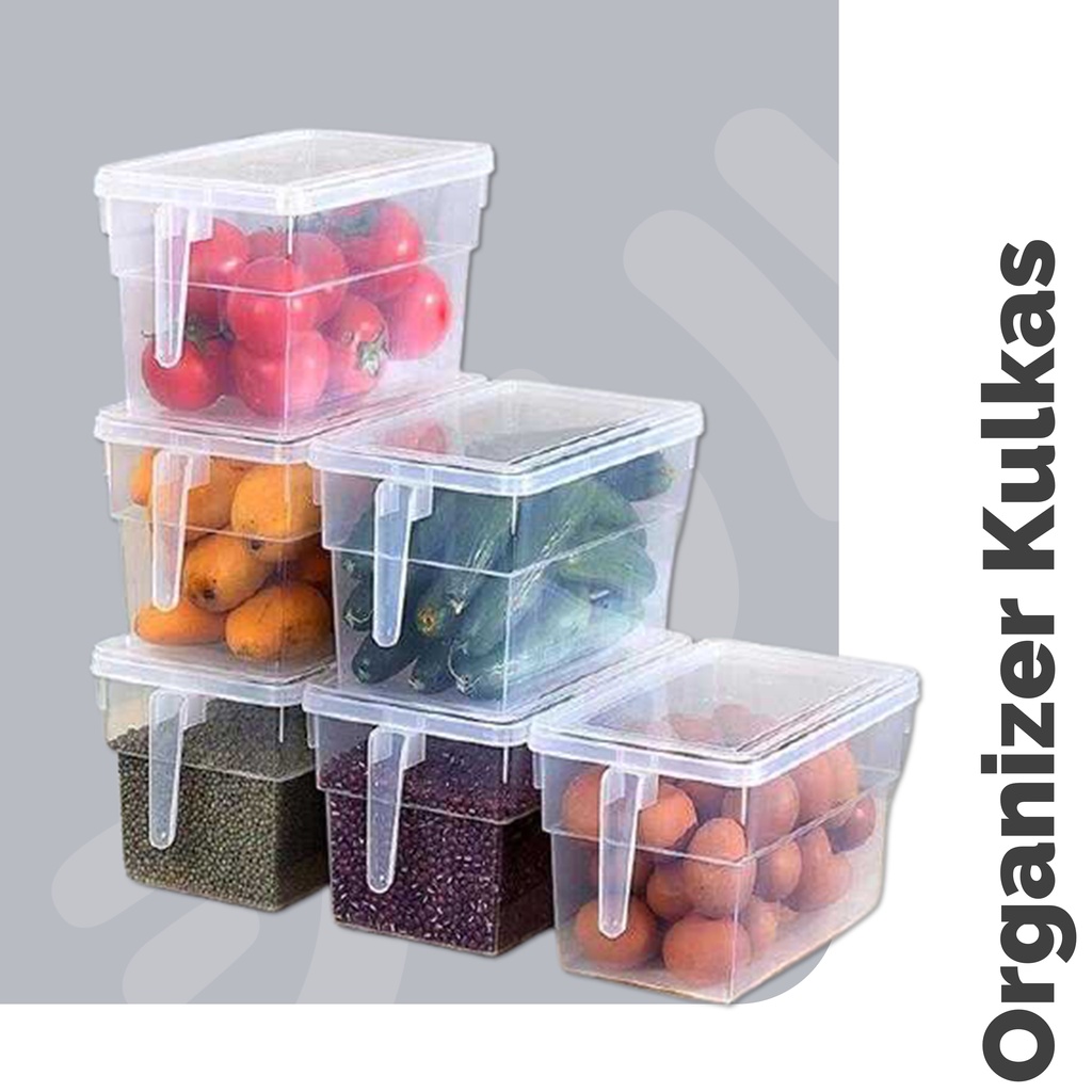 Jual Organizer Box Kulkas Kotak Kontainer Makanan Susun Storage Food ...