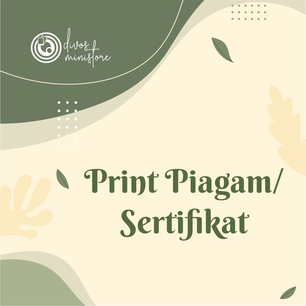 Jual Sertifikat atau piagam custom A4 | Shopee Indonesia