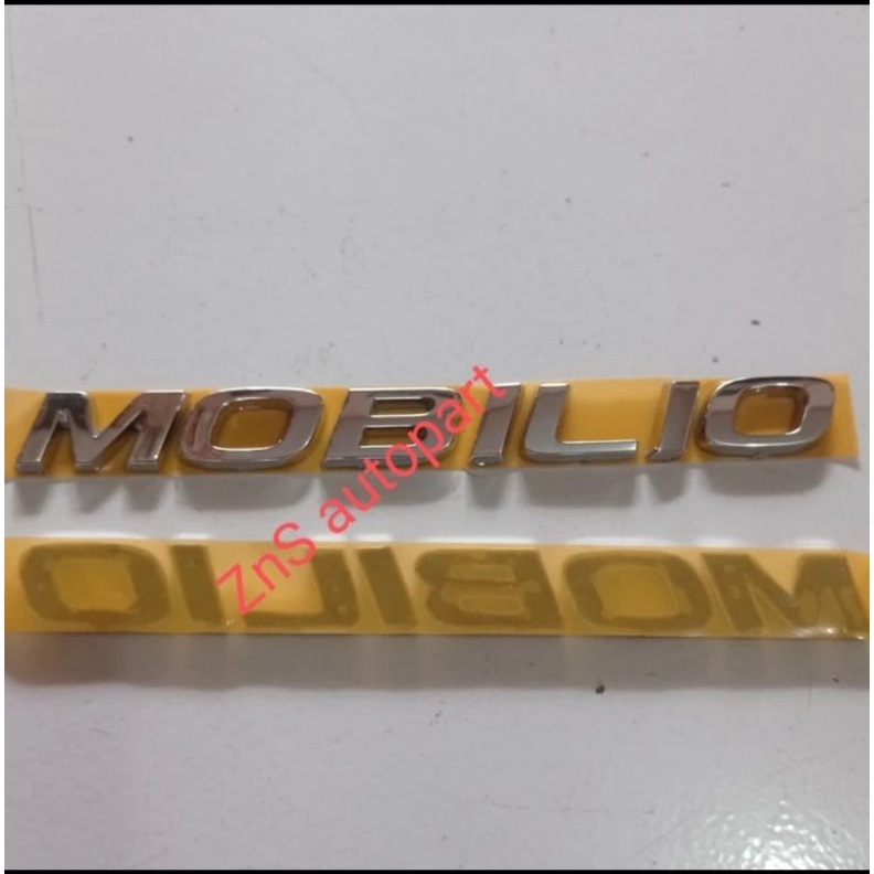 Jual logo emblem merek tulisan mobilio huruf terpisah original | Shopee ...
