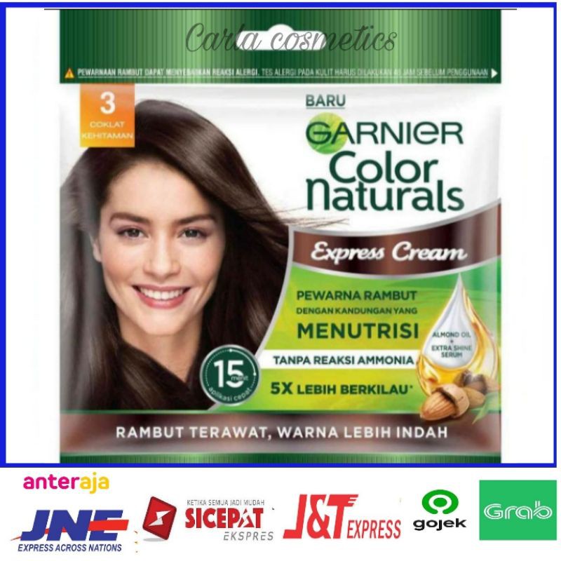 Jual Garnier color naturals ultra color sachet cat rambut no 3 coklat ...