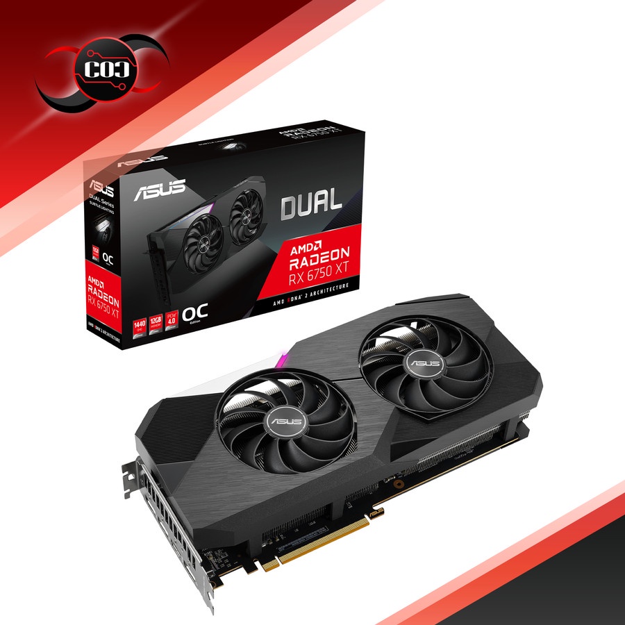 Jual ASUS Dual Radeon RX 6750 XT 12GB OC Edition | Shopee Indonesia