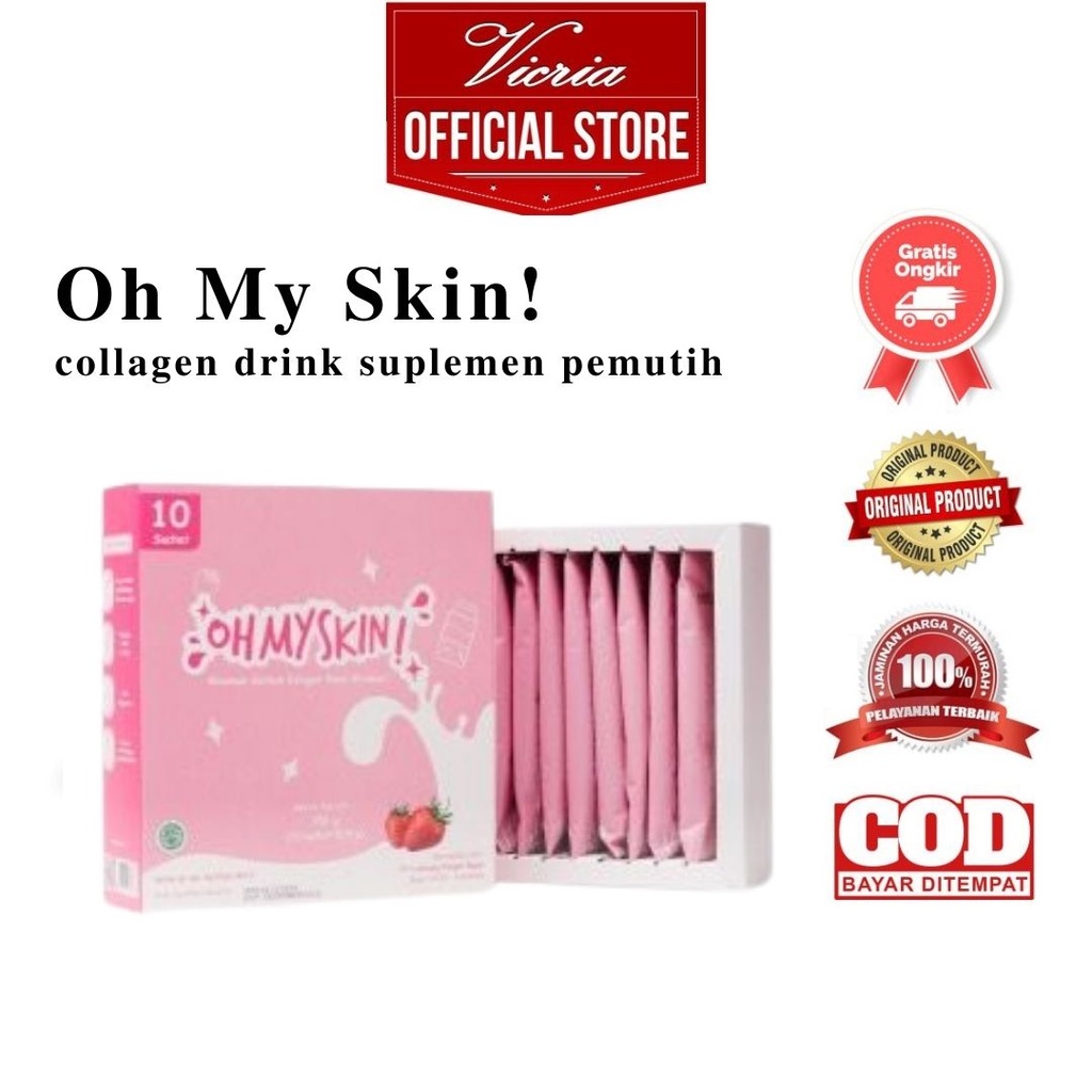 Jual Oh My Skin! collagen drink suplemen pemutih dan glowing minuman ...