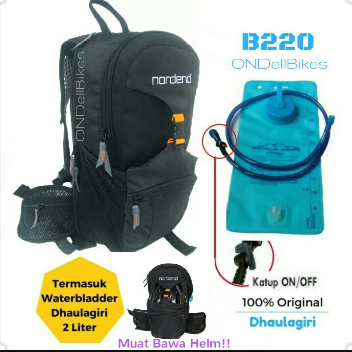 Jual tas punggung sepeda hydropack Water Bladder 2 Liter . Tas Hiking trail bag PAKET HEMAT ...