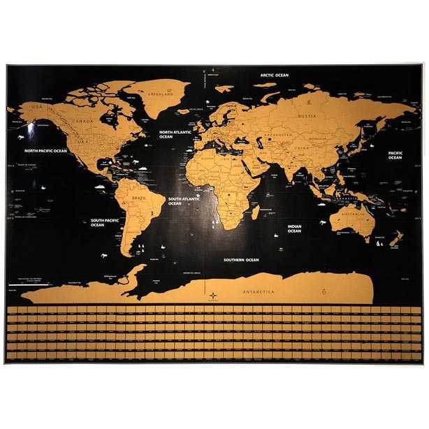Jual [ COD ] Wu Fang Poster Scratch Map Peta Dunia Versi National Flag ...