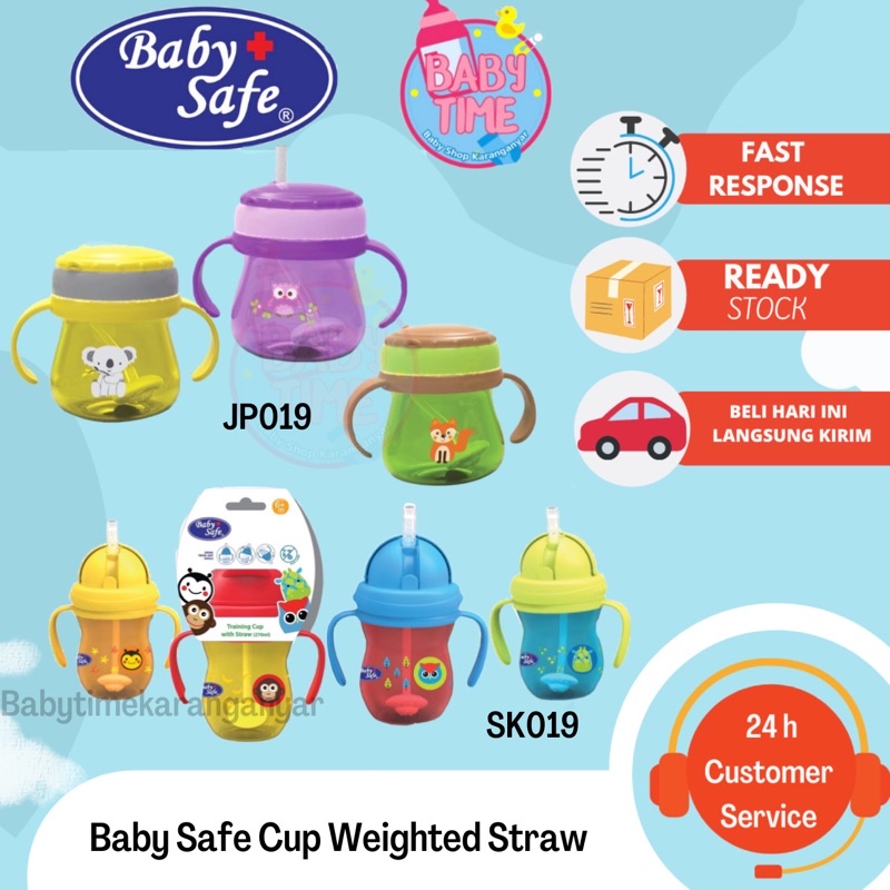 Jual Baby Safe JP019 SK019 Cup Weighted Straw / Botol Sedotan/ botol minum anak | Shopee Indonesia