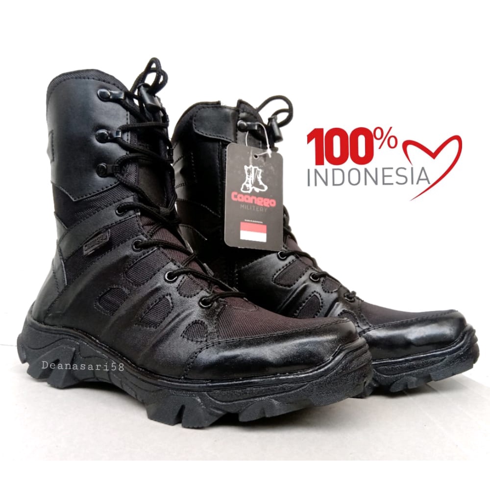 Jual sepatu pdl tni pdl police combat swatt dinas lapangan kulit sapi ...