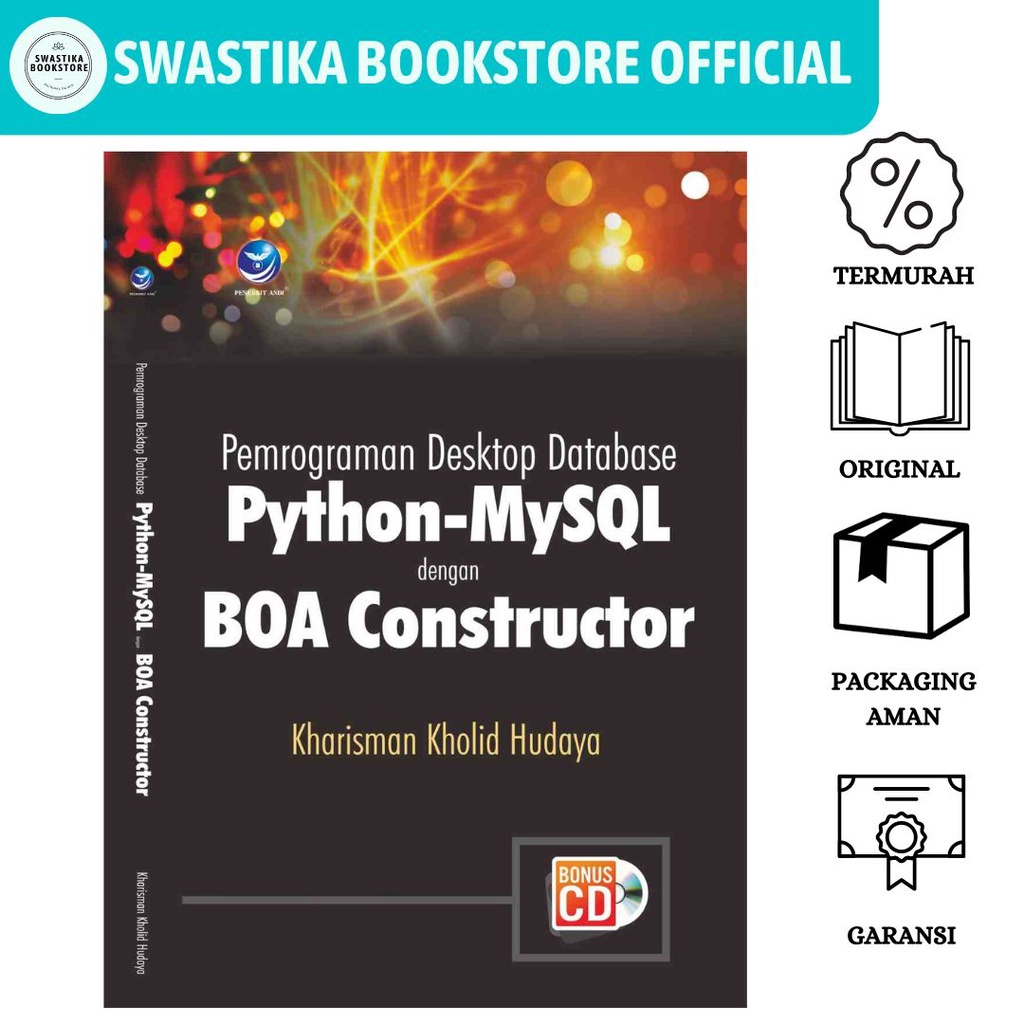 Jual Pemrograman Desktop Database Python-MySQL Dengan BOA Constructor + cd | Shopee Indonesia