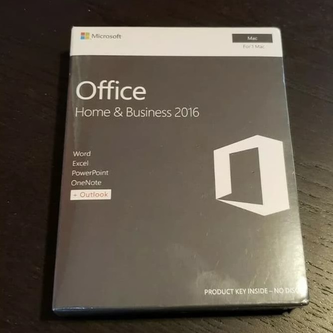 Jual Microsoft Office 2016 Home and Business Word Excel Outlook Mac ...